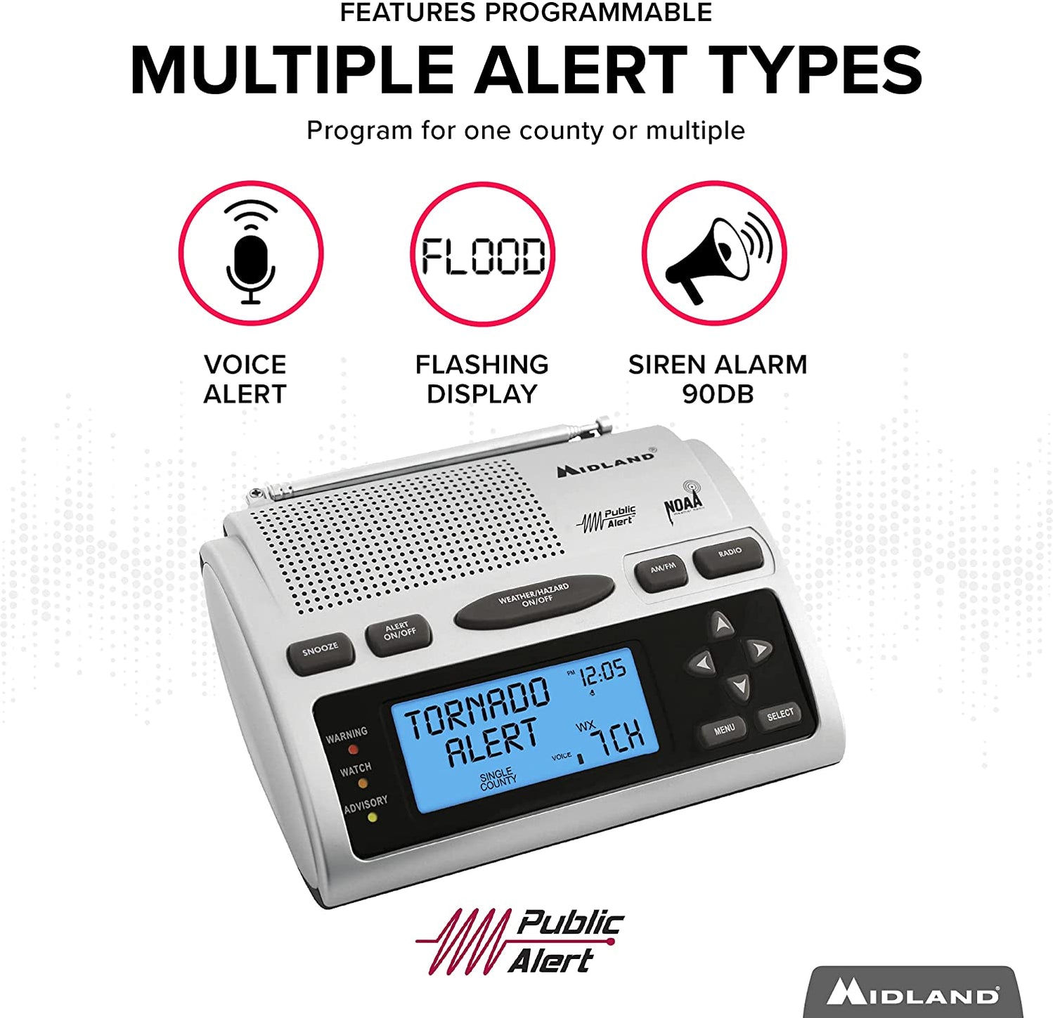 Weather Scientific Midland WR300 AM/FM Weather Alert Radio
