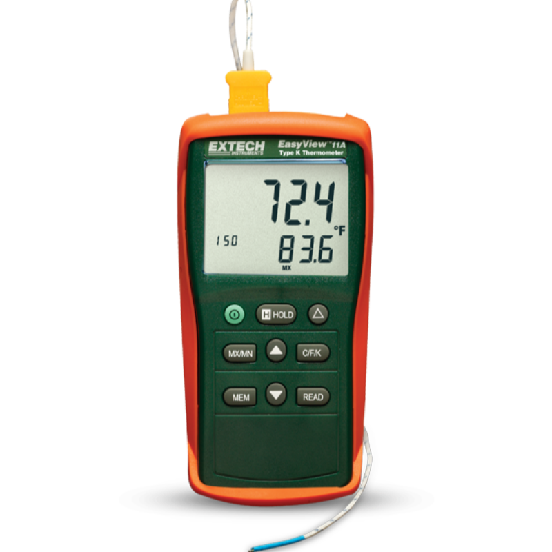 Teledyne Flir EasyView™ Type K Single Input Thermometer Extech EA11A ...