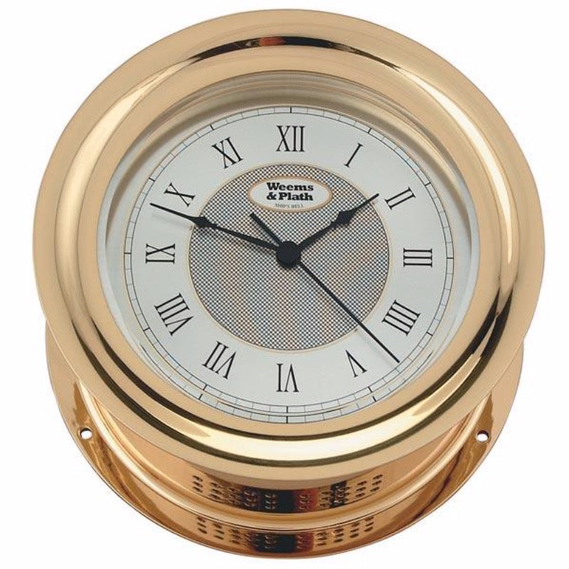 Weems & Plath Anniversary Quartz Ship's Bell Clock by WeatherScientific ...