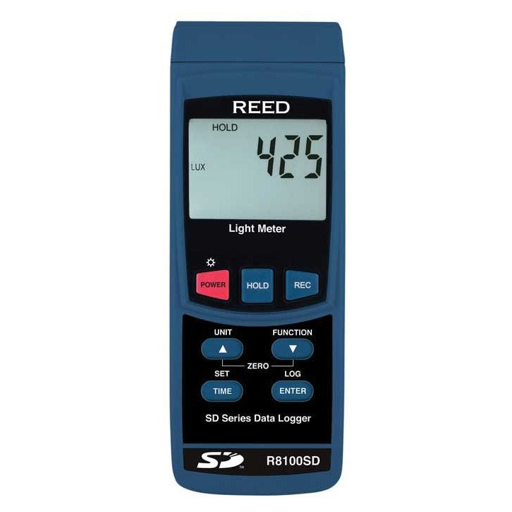 DATA LOGGING LIGHT METER, 100,000 LUX W/NIST CERT — Weather Scientific