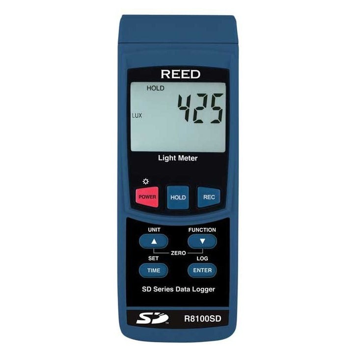 DATA LOGGING LIGHT METER, 100,000 LUX W/NIST CERT — Weather Scientific