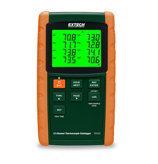 Teledyne Flir 12-Channel Datalogging Thermometer Extech TM500 — Weather ...