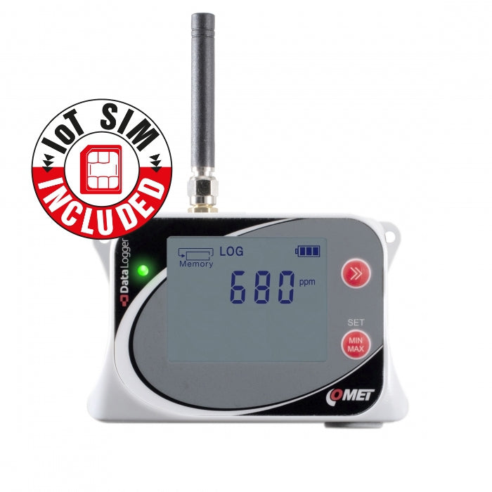 Comet IoT Wireless CO2 datalogger with built-in sensor, GSM modem and ...